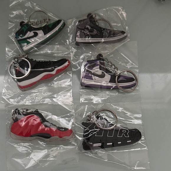 Accessories | Kids Nike And Jordan Sneaker Keychain Set | Poshmark